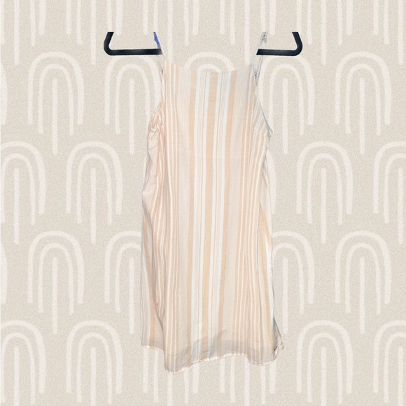 Refinery | Dresses | Refinery Pale Pink Peach White Striped Dress ...
